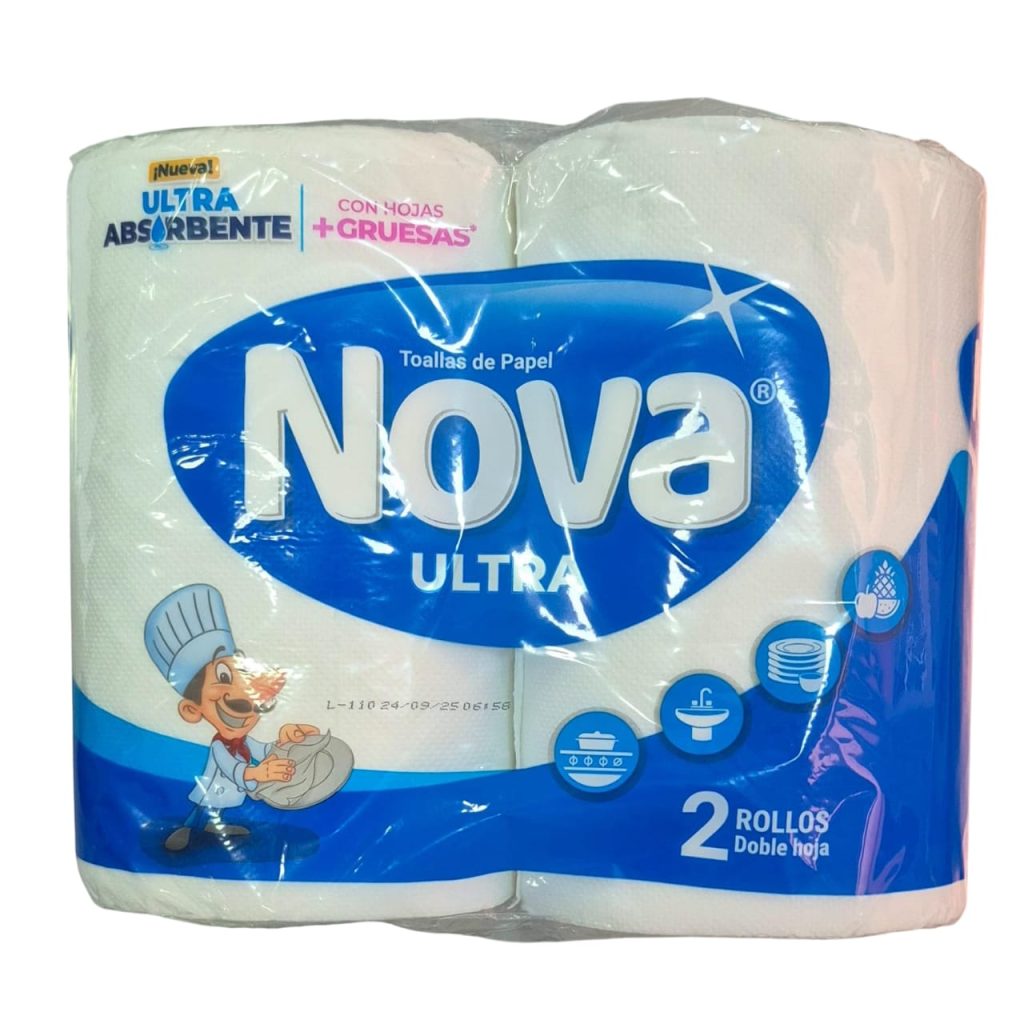 Papel Toalla Nova Ultra absorvente Rollo 2 Unid – Ideal Express